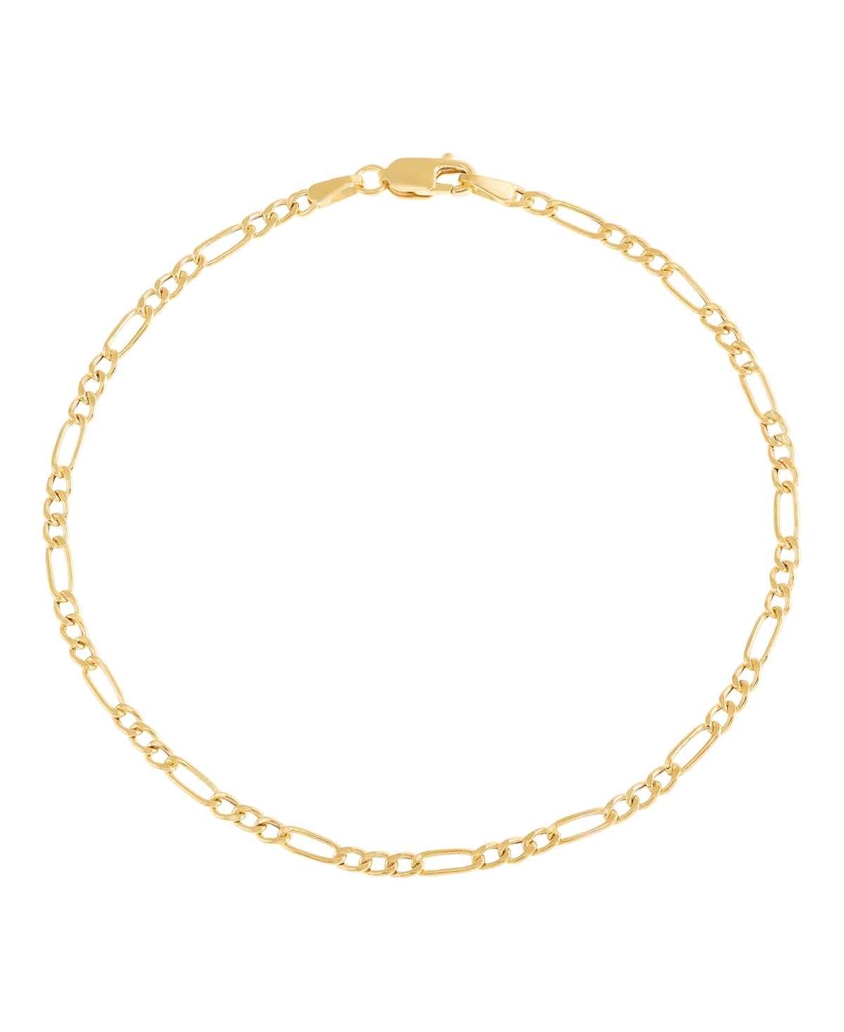 Click here for Italian Gold Figaro Chain Bracelet in 14k Yellow G... prices