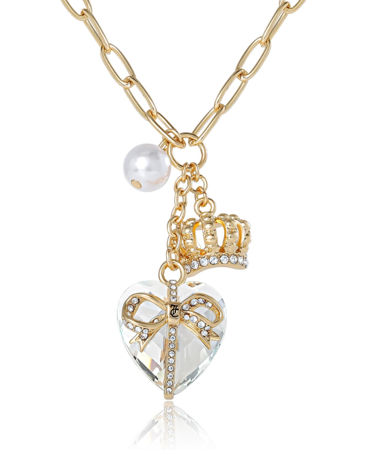 Click here for Juicy Couture Charm Cluster Necklace  Gold Tone wi... prices