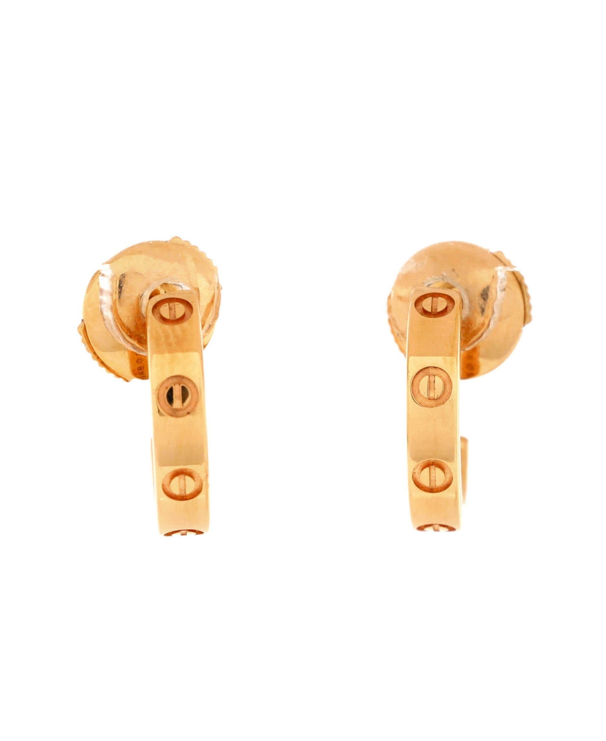 Click here for Pre-Owned Cartier Love Hoop Earrings - 18k rose go... prices