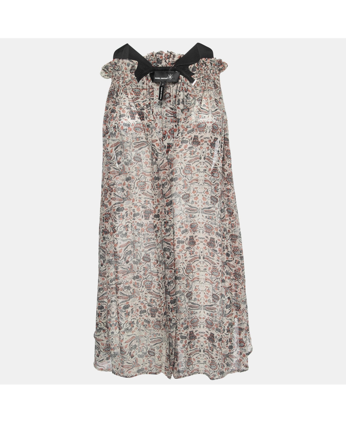 Click here for Pre-Owned Isabel Marant Womens Grey Printed Chiffo... prices