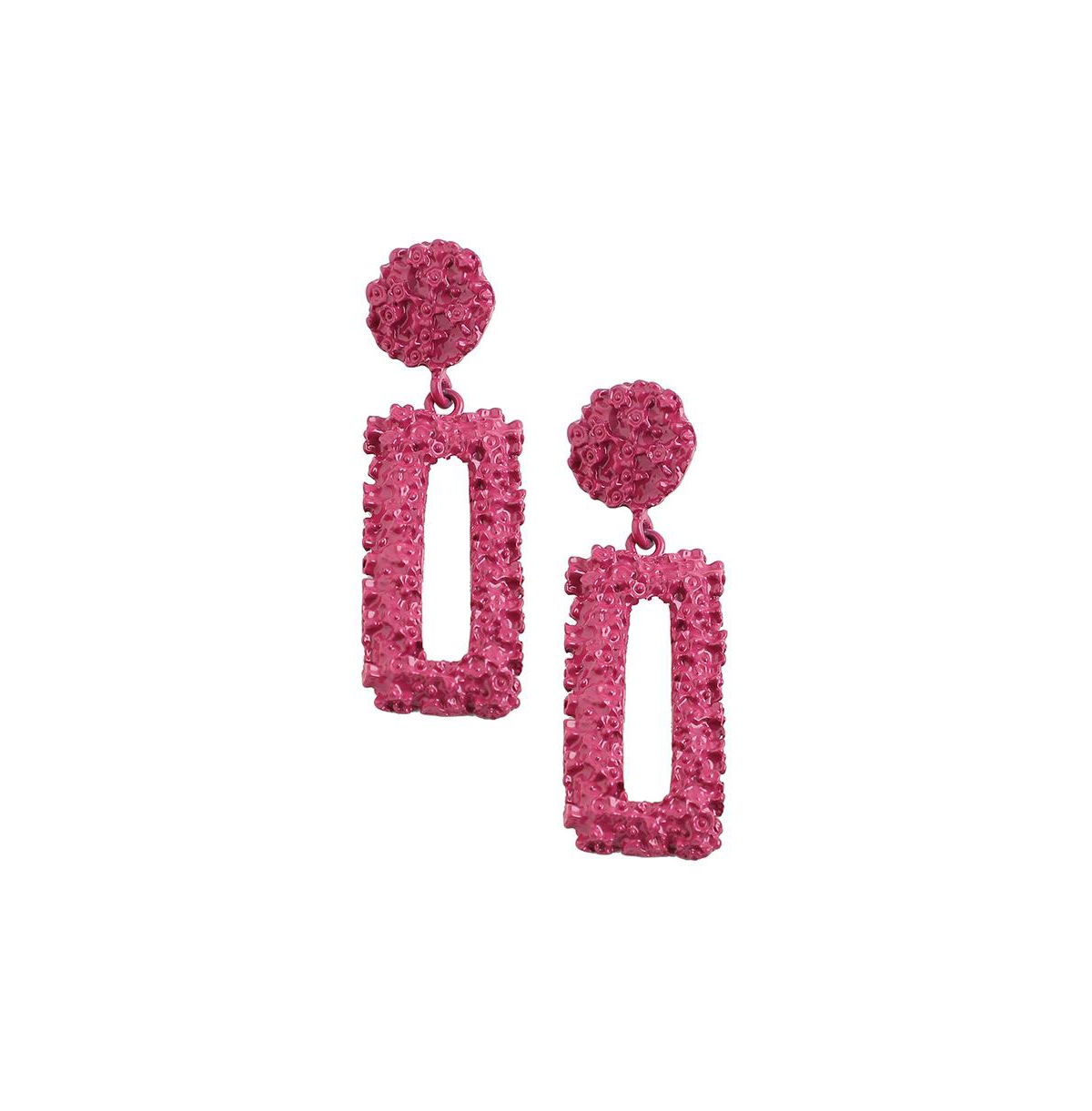 Click here for Sohi Womens Green Corroded Drop Earrings - Pink prices