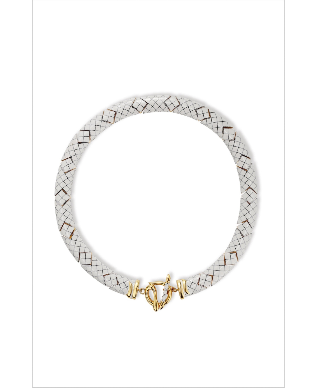 Click here for Retro Chic Uraeus Necklace - White  gold prices