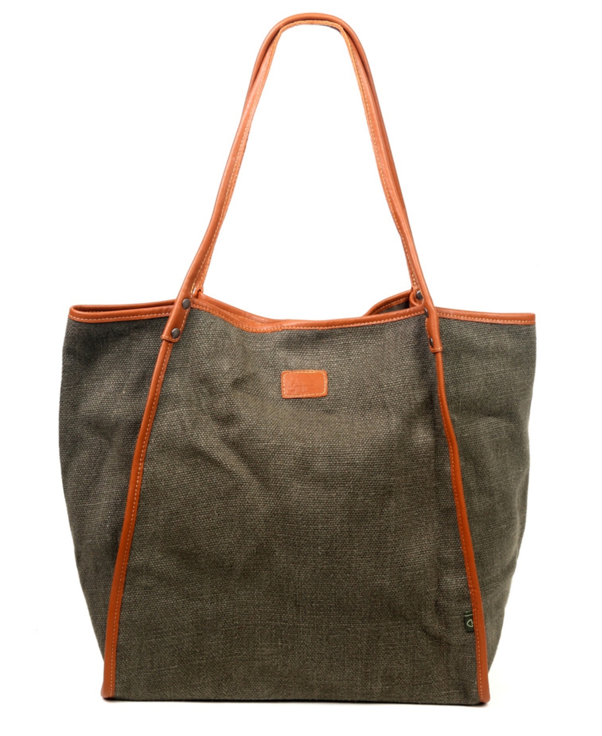 Click here for Tsd Brand Pine Hill Canvas Tote Bag - Olive prices