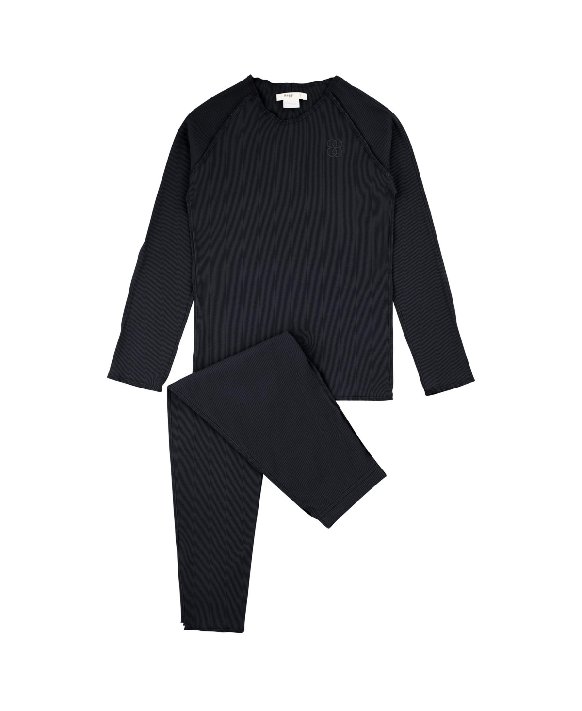 Click here for NoggiWear Little Girls Ribbed Loungewear Set - Bla... prices