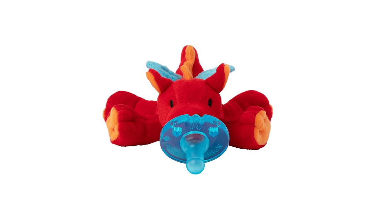 Click here for WubbaNub Baby Red Dragon Pacifier - Red prices