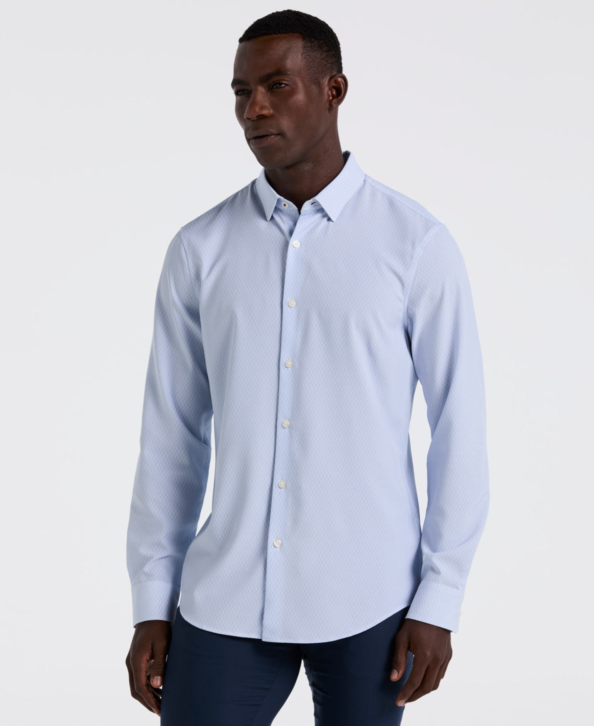 Click here for Perry Ellis Mens Slim-Fit Diamond Geo Print Shirt... prices