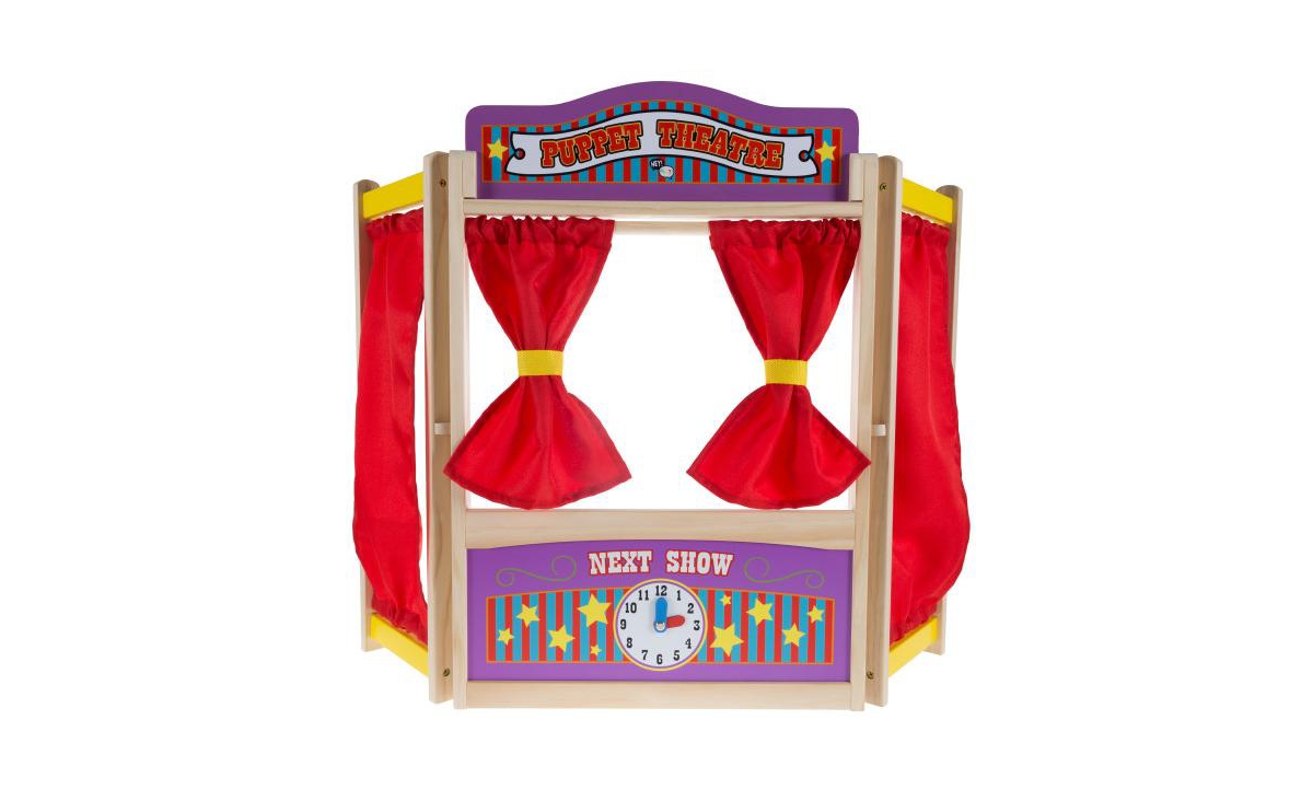 Click here for Hey Play Wooden Tabletop Puppet Theater for Kids prices