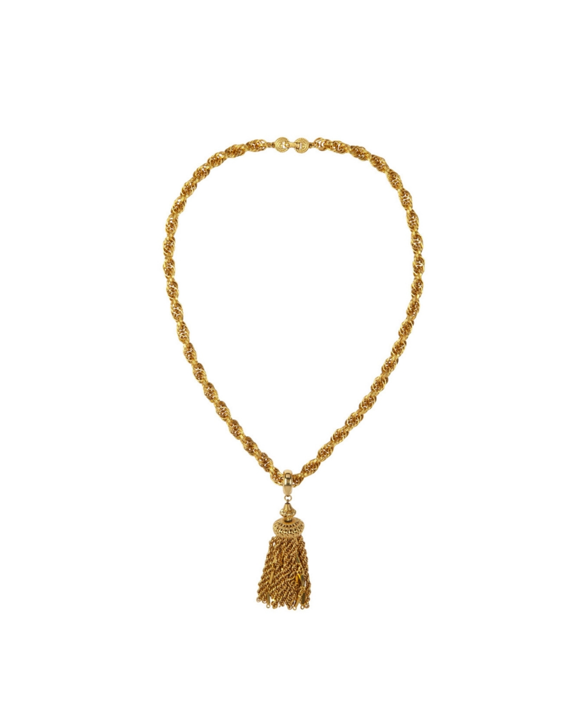 Click here for Susan Caplan 1970s Vintage Monet Tassel Pendant -... prices