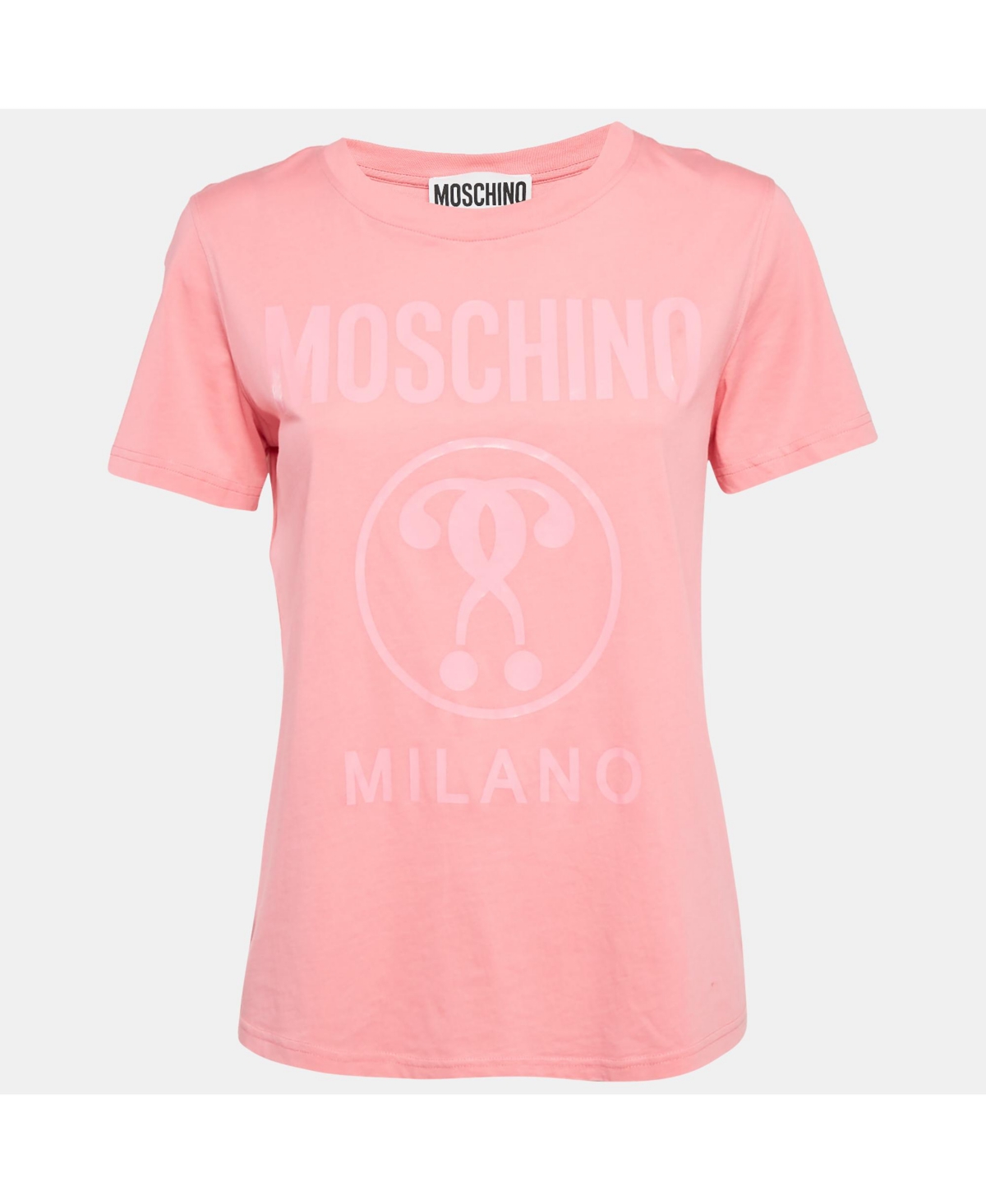 Click here for Pre-Owned Moschino Womens Couture Pink Logo Print... prices