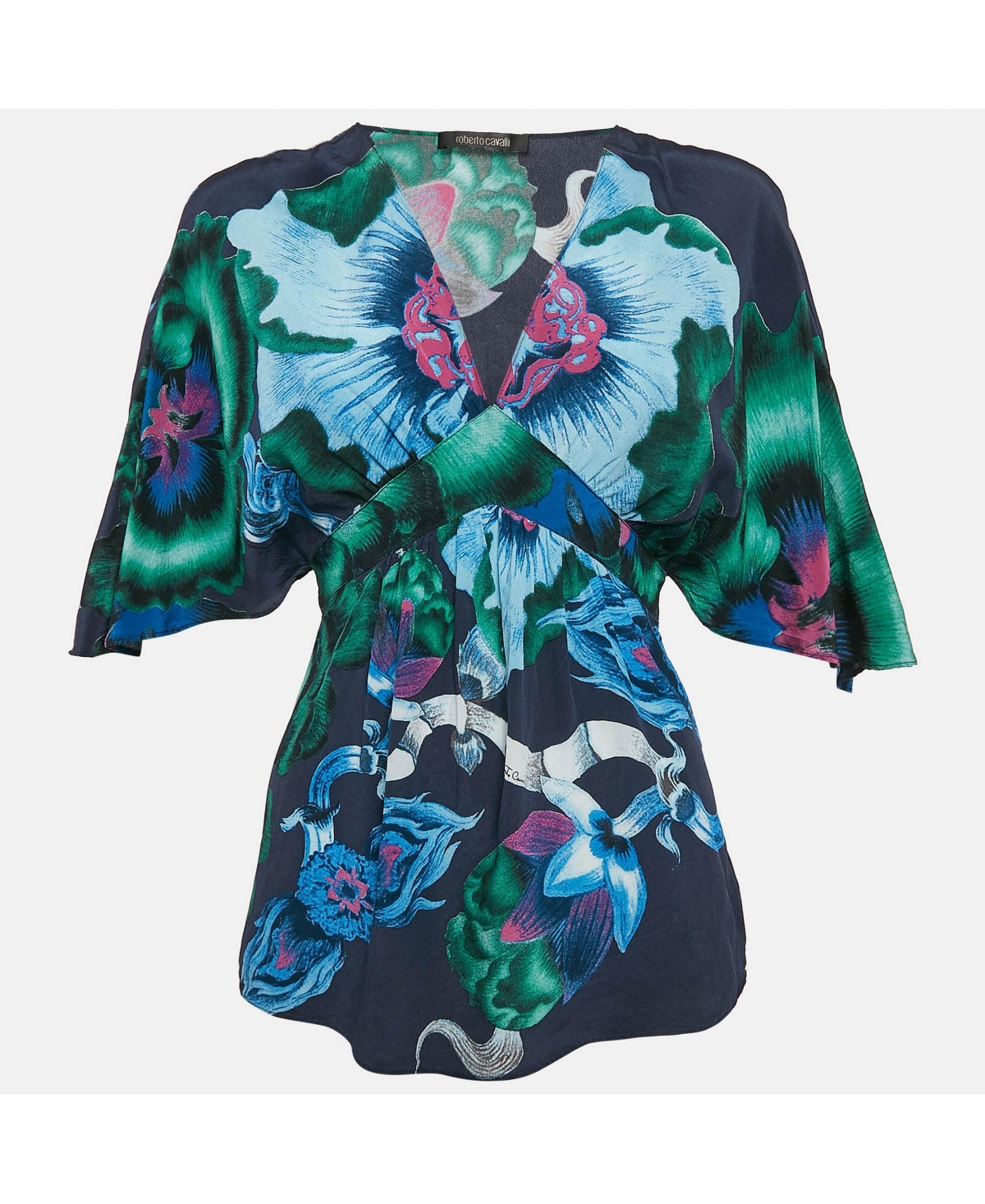 Click here for Pre-Owned Roberto Cavalli Womens Multicolor Printe... prices