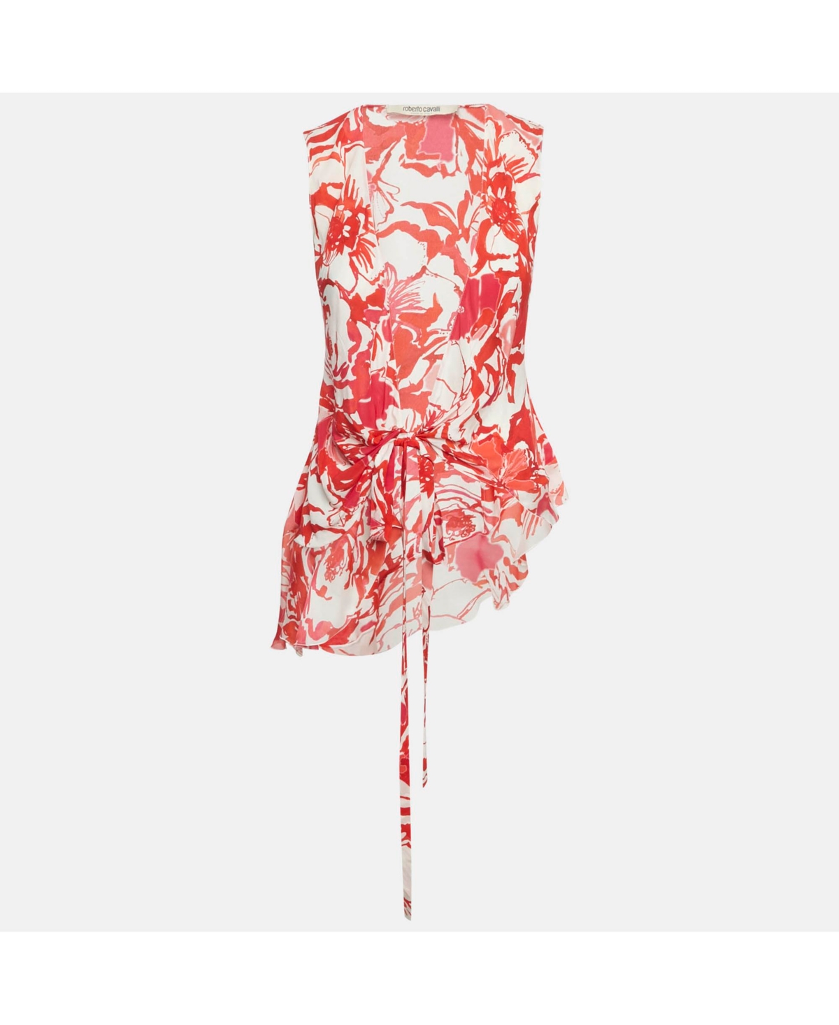 Click here for Pre-Owned Roberto Cavalli Womens Printed Silk Asym... prices