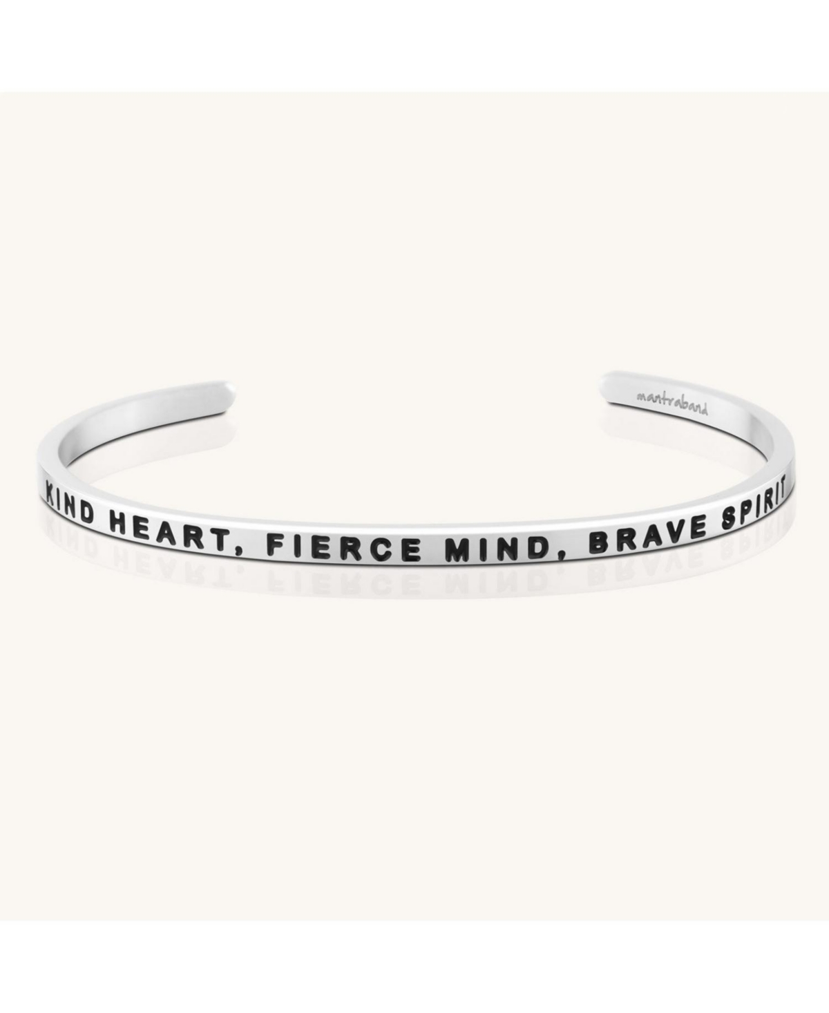 Click here for Mantra Kind Heart Fierce Mind Brave Spirit Bracele... prices