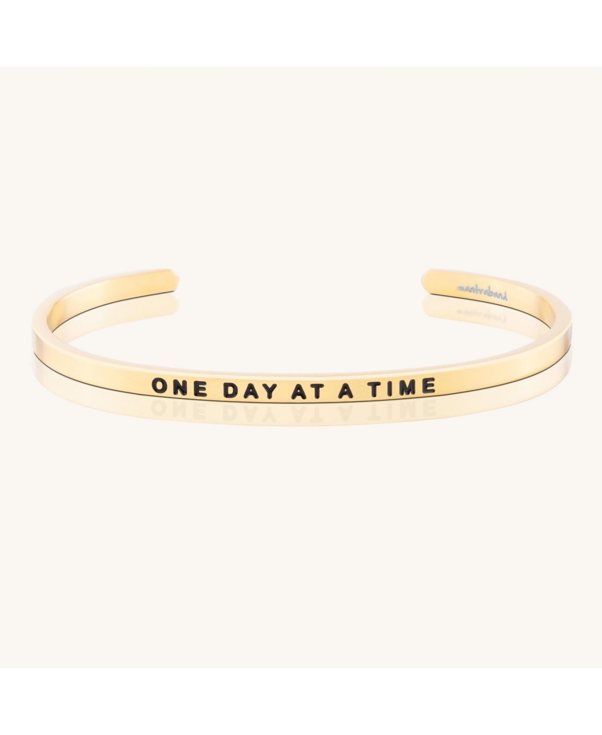 Click here for Mantra One Day At A Time Open Cuff Bracelet - Yell... prices