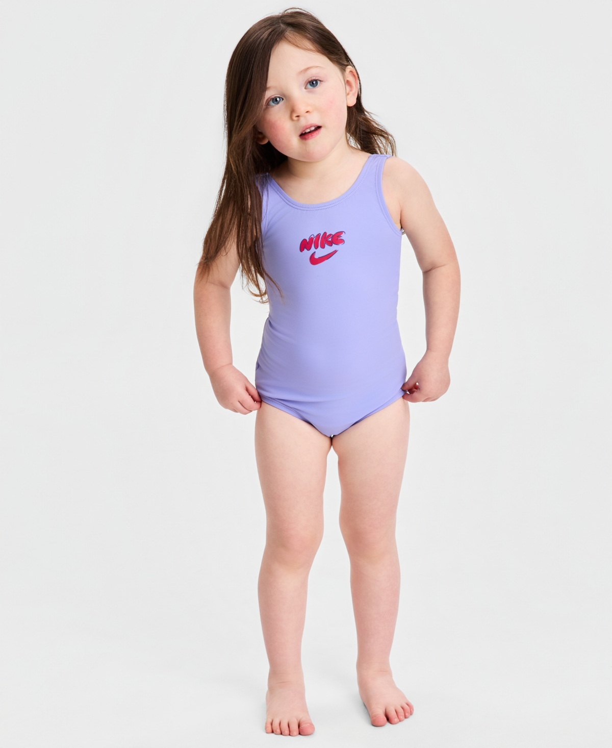 Click here for Nike Girls 4-6X Doodle Floral U-Back Swimsuit - Li... prices