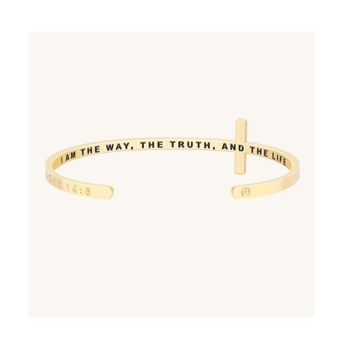Click here for Mantra The Cross Bracelet Yellow Gold / John 14:6... prices