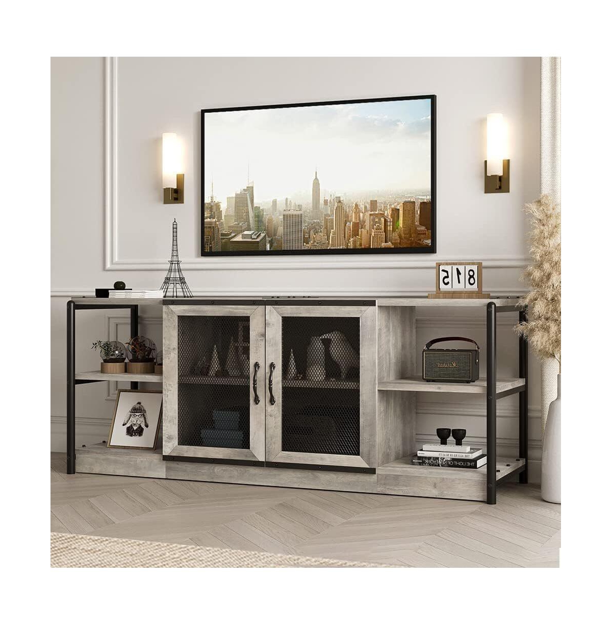Click here for Gaomon 63 Inch Tv Stand  Industrial Entertainment... prices