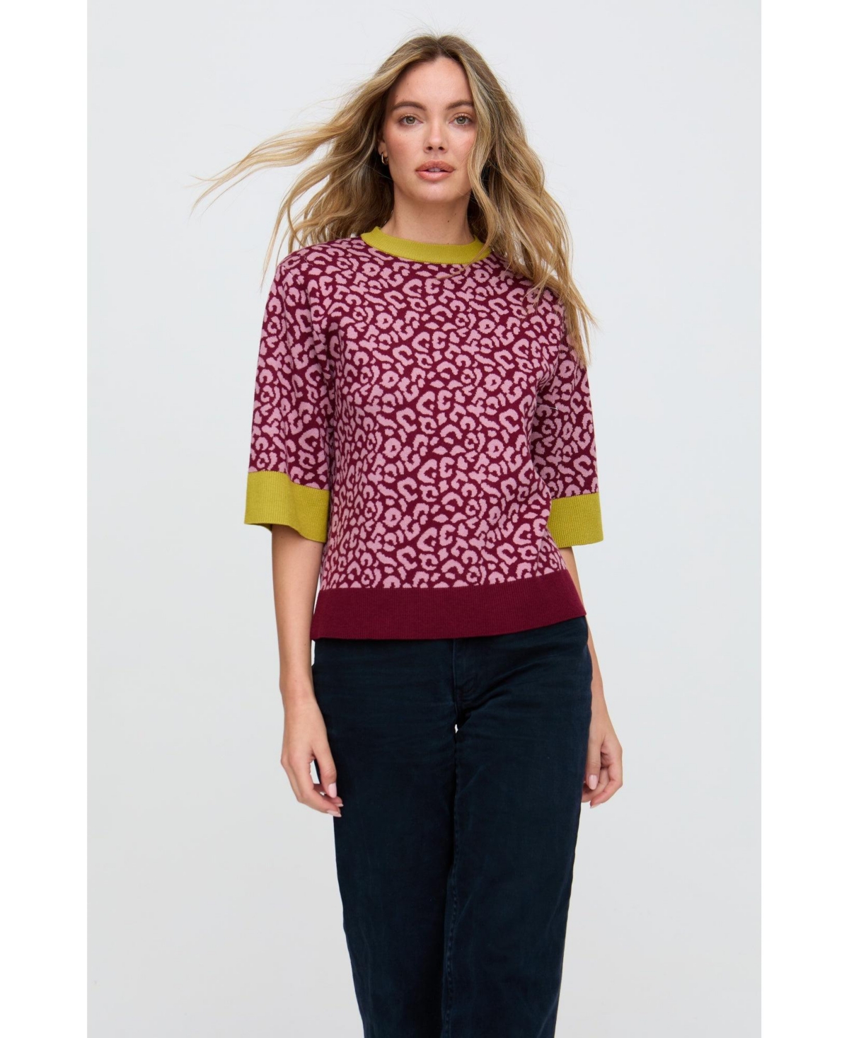 Click here for Raffya Womens Daffodil Slouchy Knitted T-shirt - B... prices