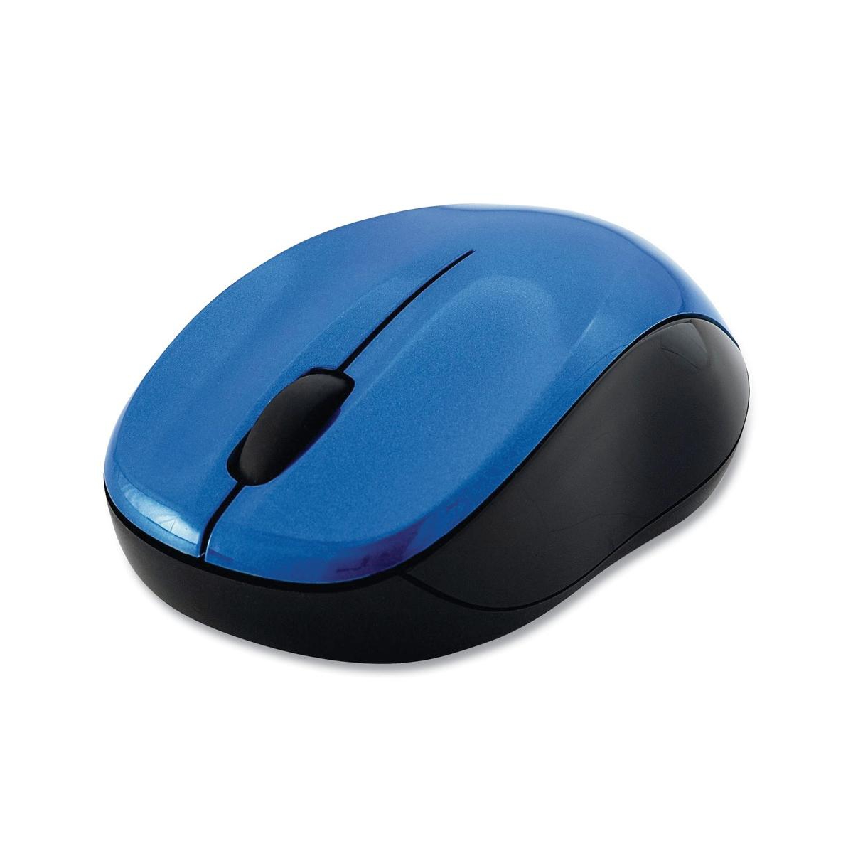 Verbatim 99770 2.4 GHz Frequency/32.8 ft Wireless Range Left/Right Hand Use Silent Wireless Blue Led Mouse - Blue - Blue