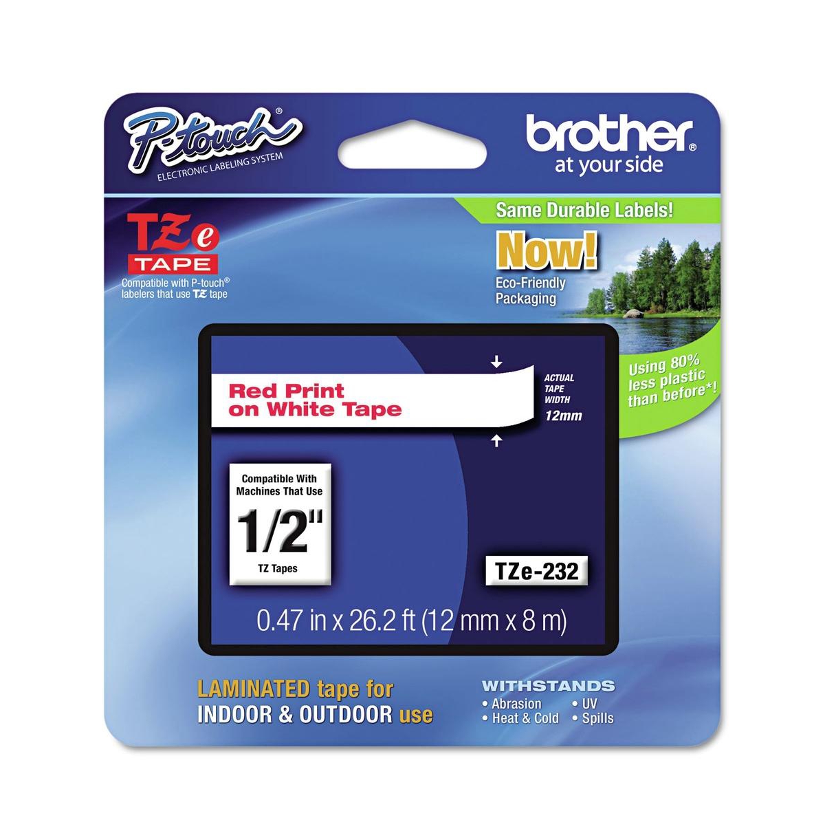 Click here for Brother P-Touch TZE232 0.47 in. x 26.2 ft. TZe Sta... prices
