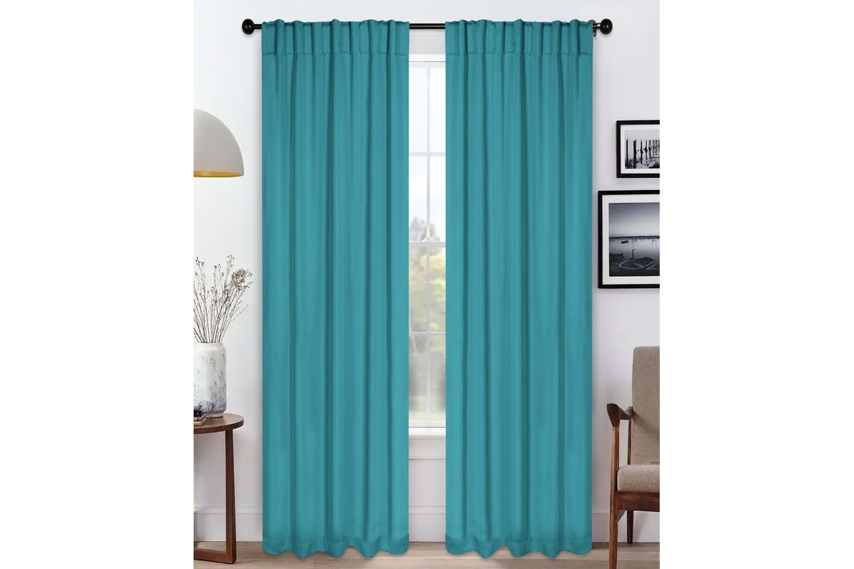 Click here for Superior Solid Classic Modern Blackout Curtain Set... prices