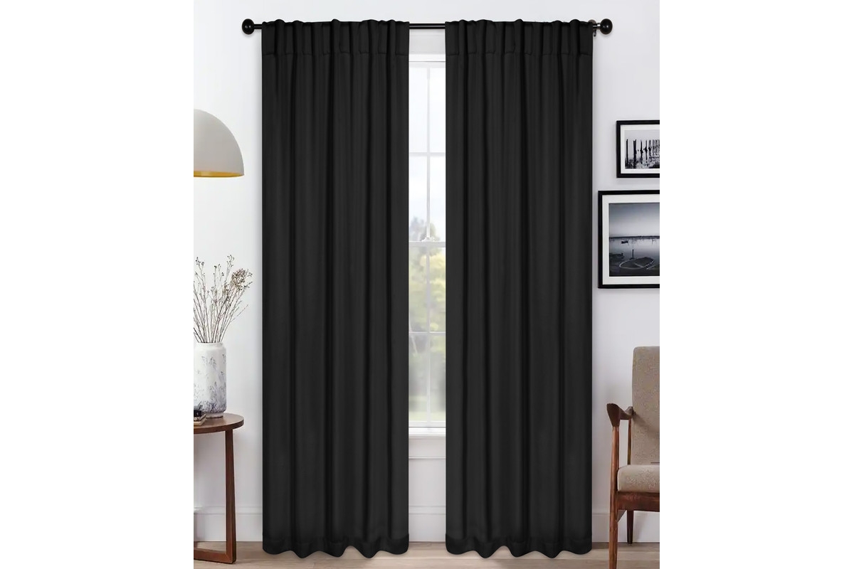 Click here for Superior Solid Classic Modern Blackout Curtain Set... prices