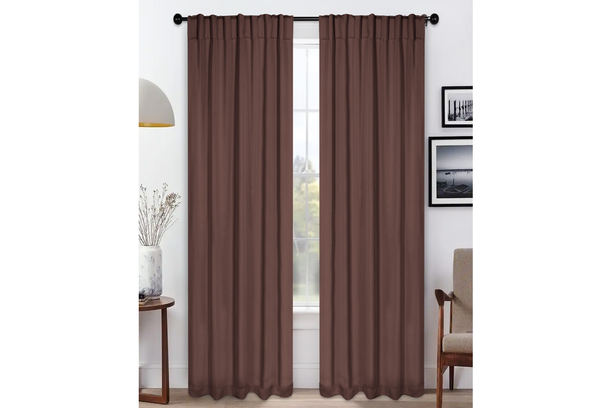 Click here for Superior Solid Classic Modern Blackout Curtain Set... prices