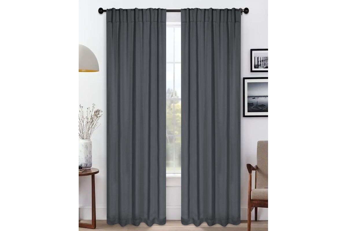 Click here for Superior Solid Classic Modern Blackout Curtain Set... prices