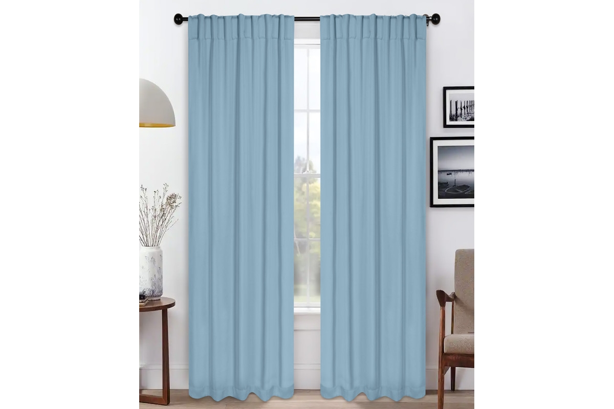 Click here for Superior Solid Classic Modern Blackout Curtain Set... prices