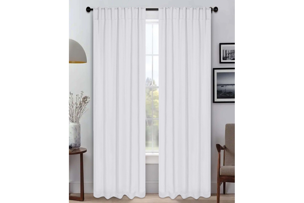 Click here for Superior Solid Classic Modern Blackout Curtain Set... prices