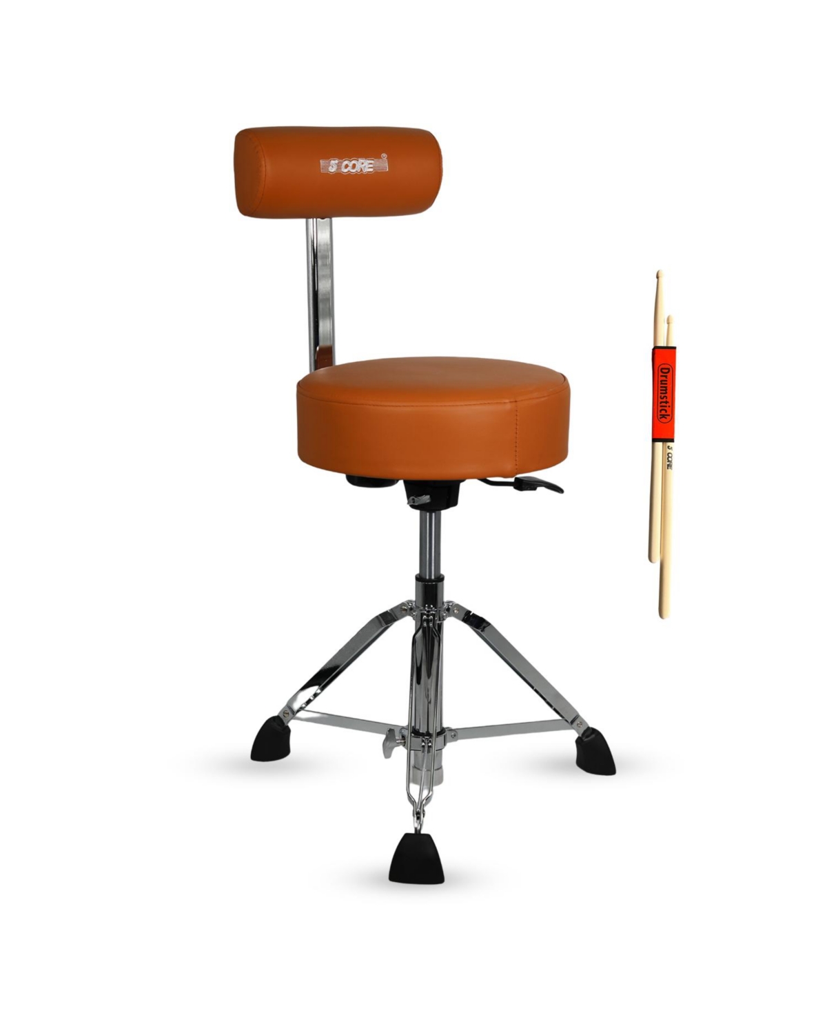 Click here for 5 Core Drum Throne w Backrest 4" Padded Stool... prices