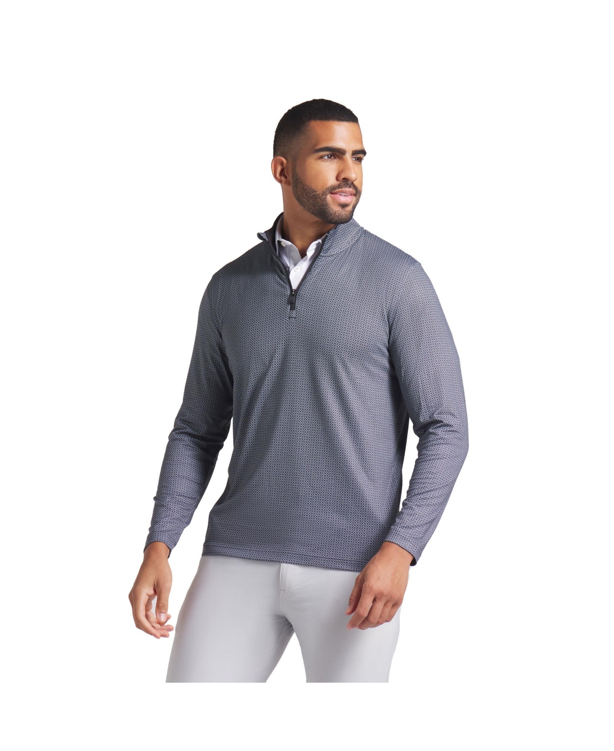 Click here for Puma Golf Mens Pure 2.0 Tile Golf Quarter-Zip - Pu... prices