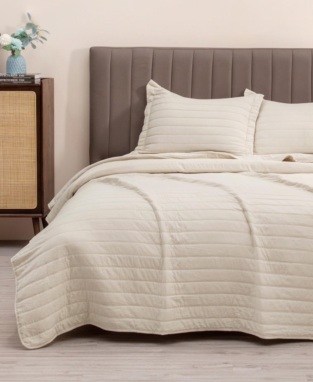 Click here for Linery & Co. Channel Stitch Microfiber Quilt Set W... prices
