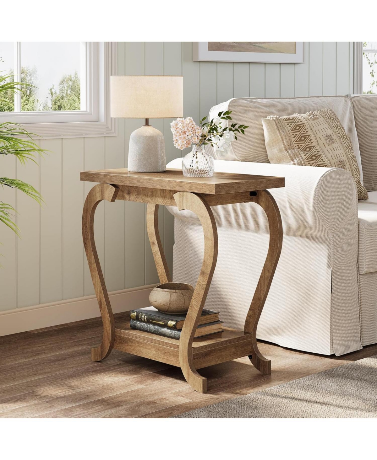Click here for Tribesigns End Table  2-Tier Bedside Accent Furnit... prices