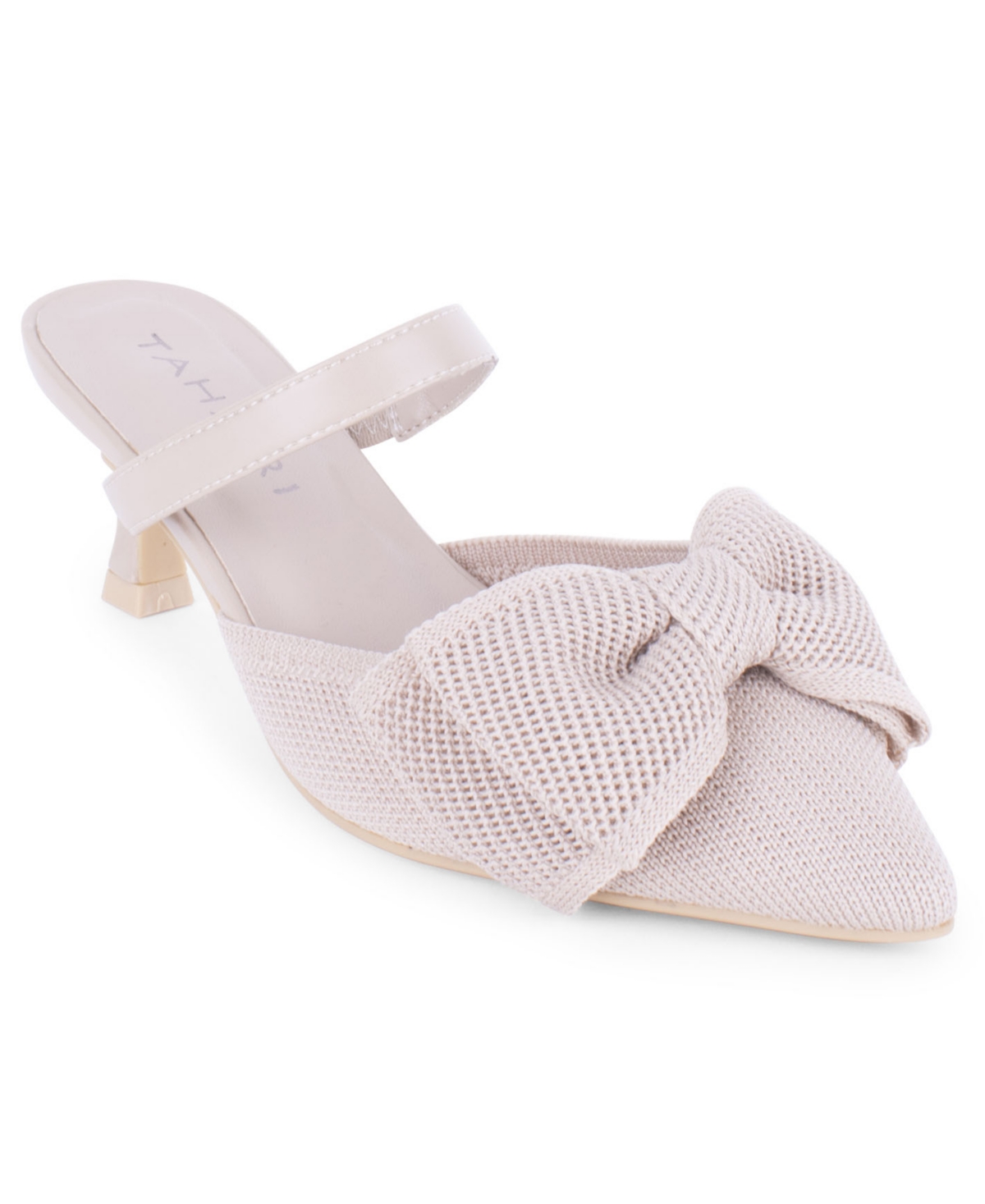 Click here for Tahari Womens Monaco Kitten Heel Pumps - Natural prices