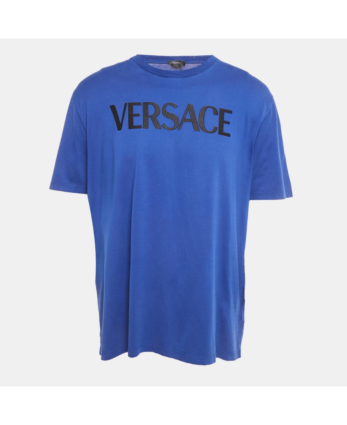 Click here for Pre-Owned Versace Big & Tall Mens Blue Logo Embroi... prices