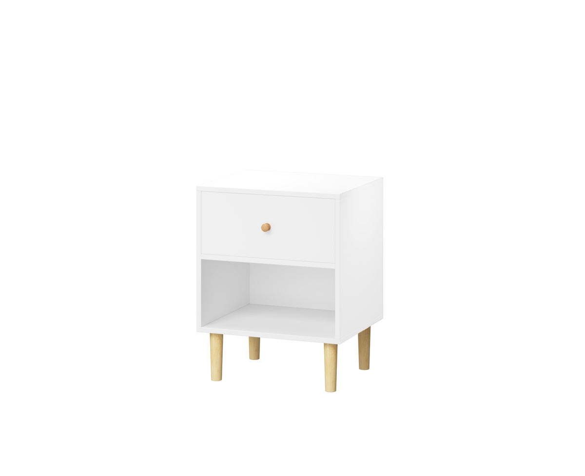 Click here for sumyeg Wooden Nightstand with One Drawer One Shelf... prices