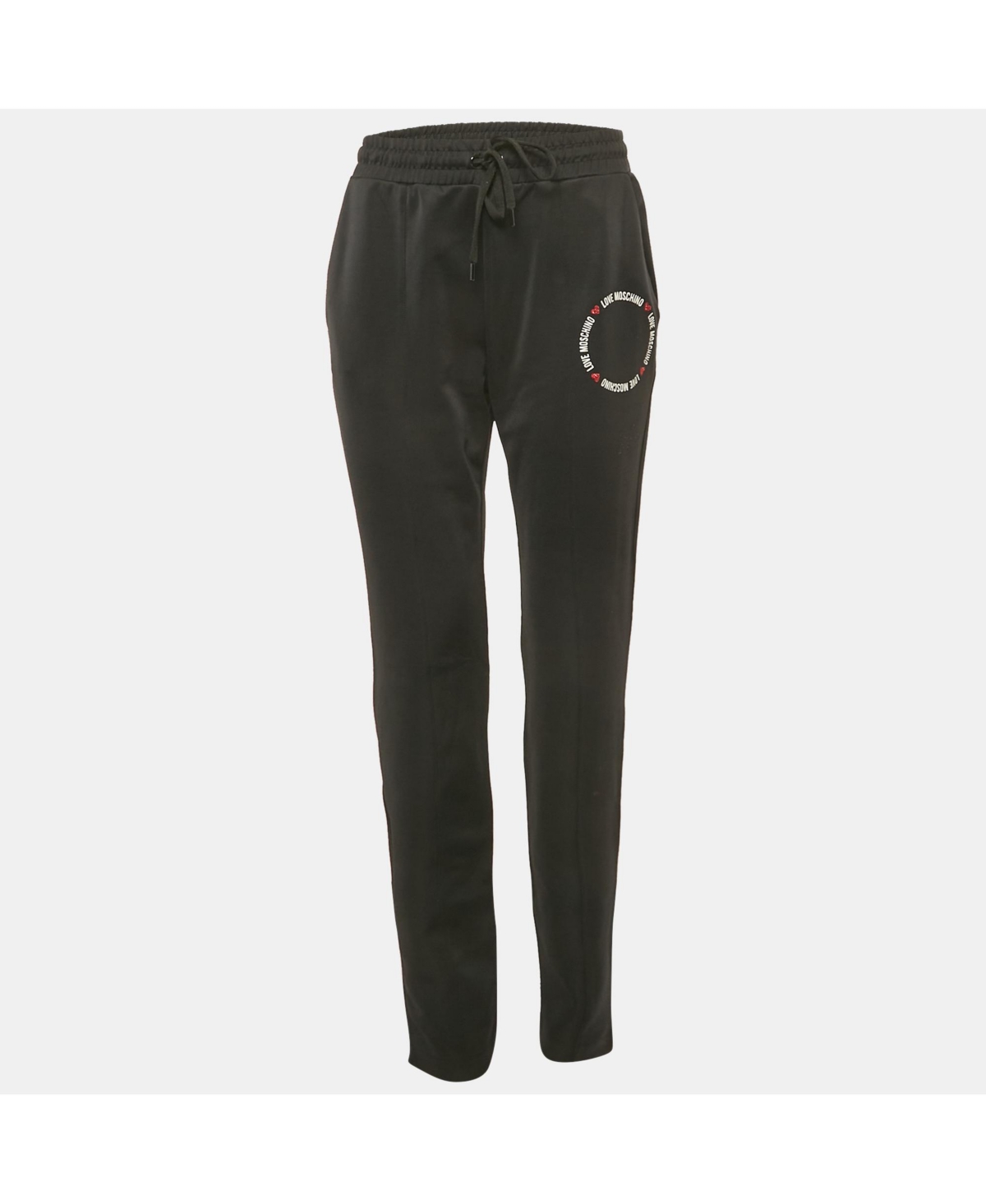 Click here for Pre-Owned Love Moschino Womens Black Logo Printed... prices