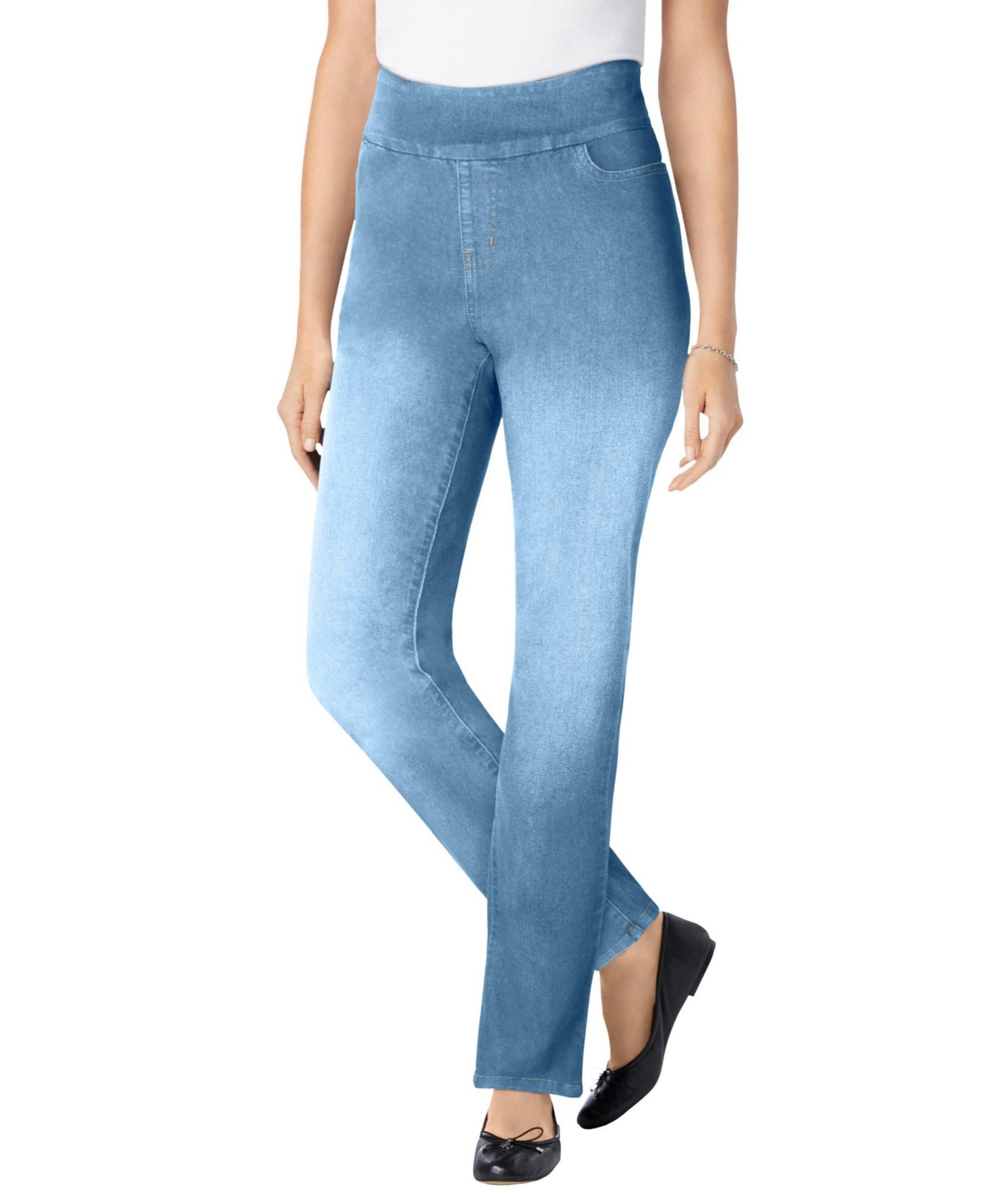 Click here for Woman Within Womens Within Flex-Fit Pull-On Bootcu... prices