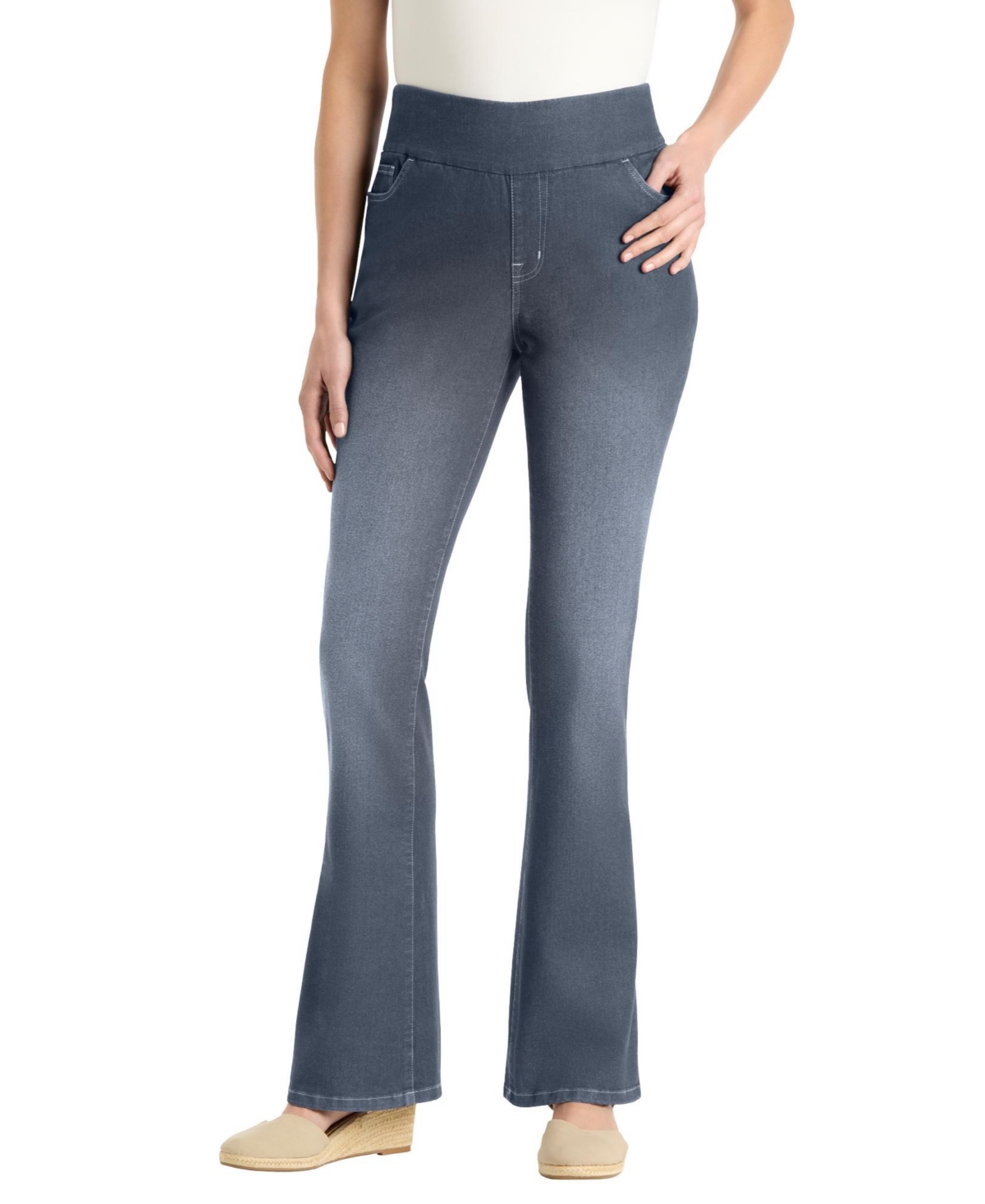 Click here for Woman Within Womens Within Flex-Fit Pull-On Bootcu... prices