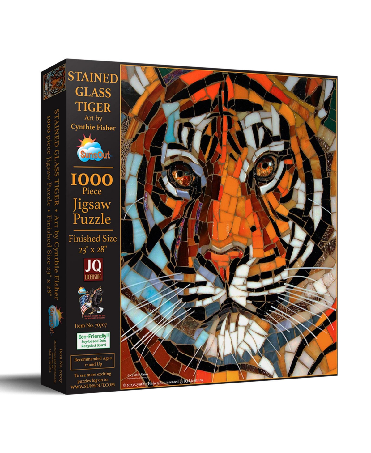 Click here for SunsOut Stained Glass Tiger 1000 piece Jigsaw Puzz... prices