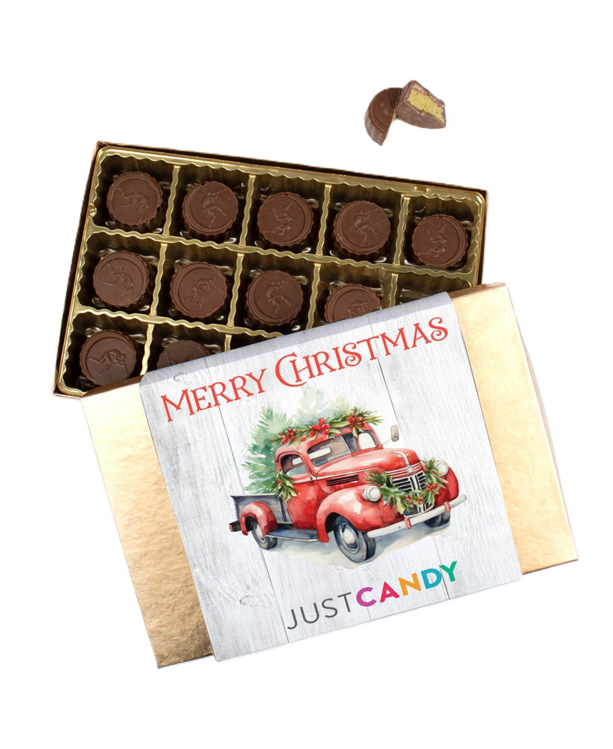 Click here for Just Candy Christmas Truck Dubai Chocolate Truffle... prices