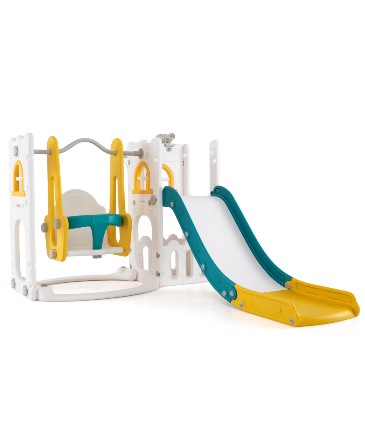 Click here for Hongge 7 in 1 L Shaped Toddler Slide and Swing Set... prices