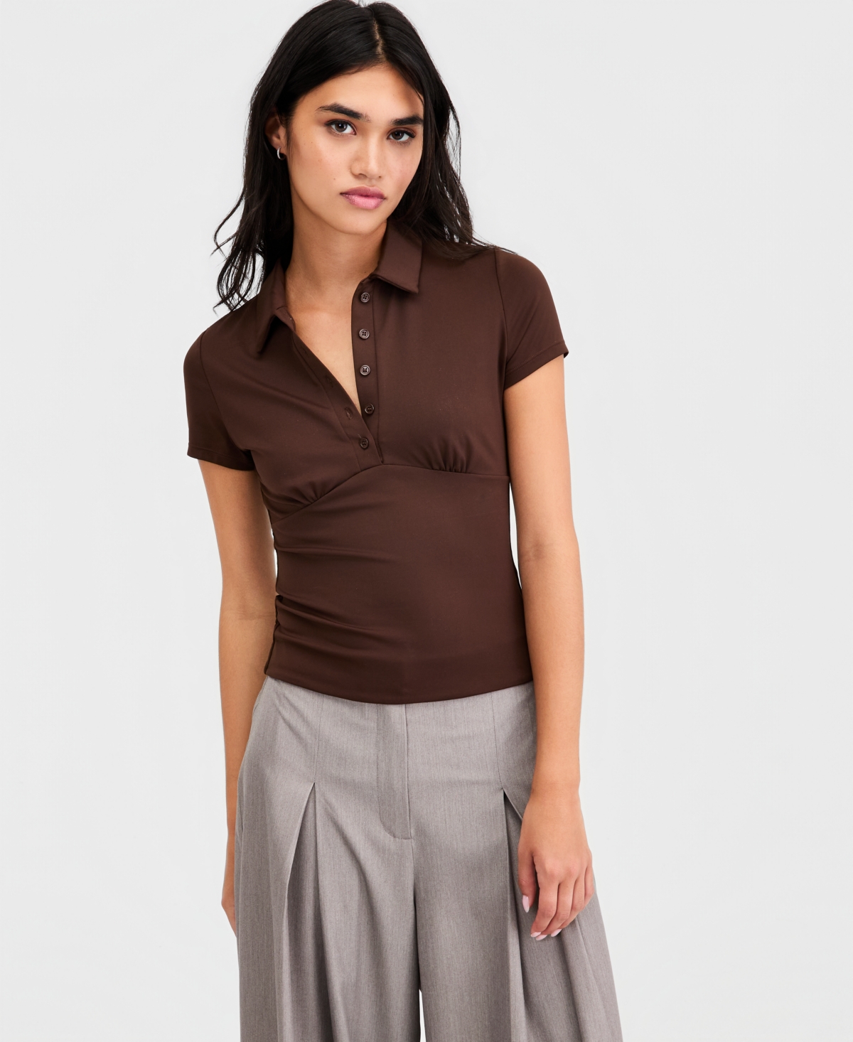 Click here for Bar Iii Womens Fitted Polo Shirt  Macys Exclusive... prices