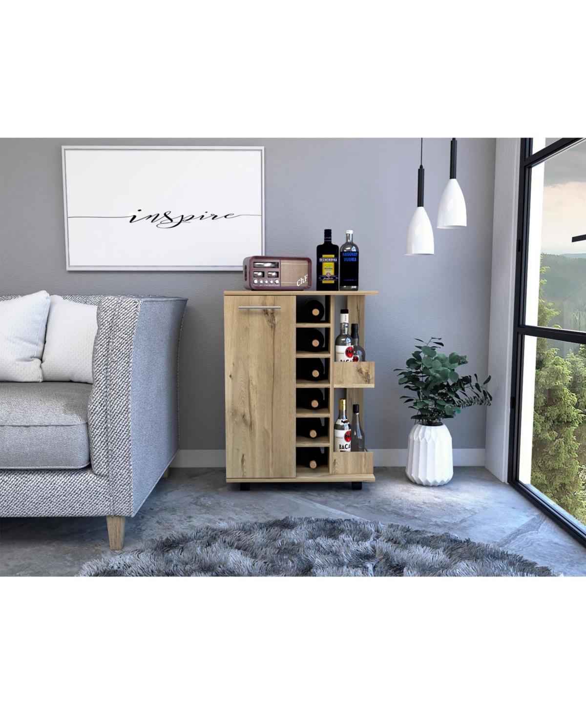 Click here for Streamdale Furniture Bartlet 2-Shelf 6-Bottle Bar... prices