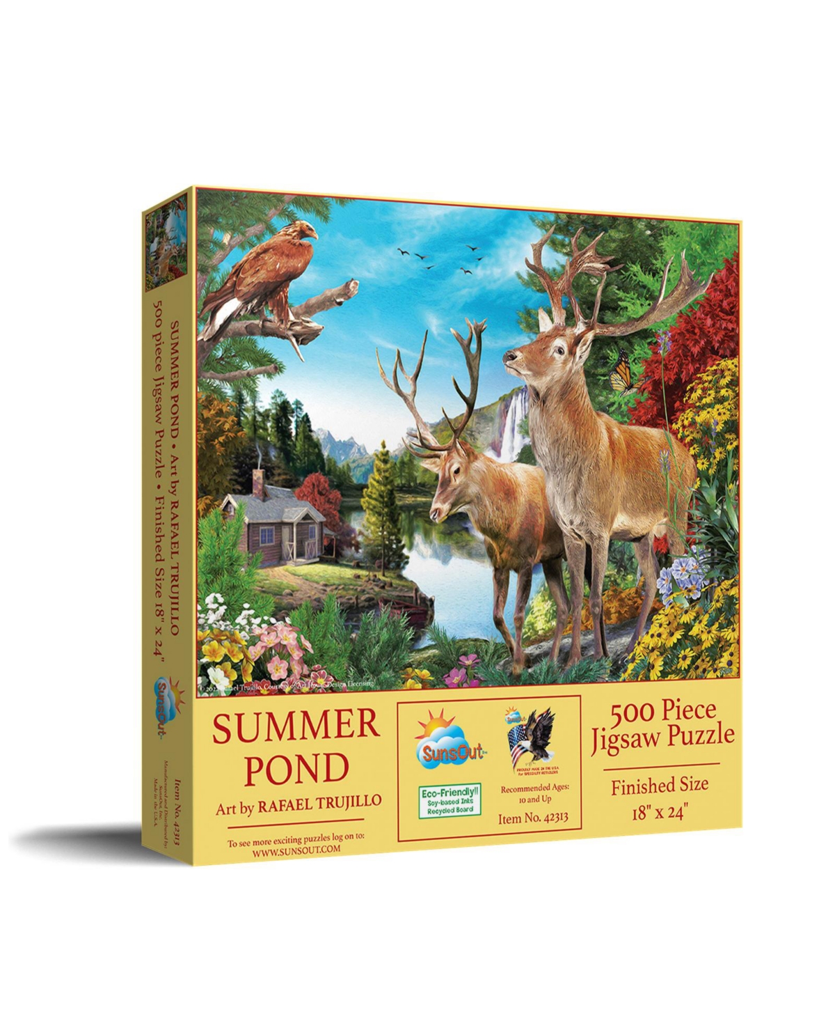 Click here for SunsOut Summer Pond 500 piece Jigsaw Puzzle for Ad... prices