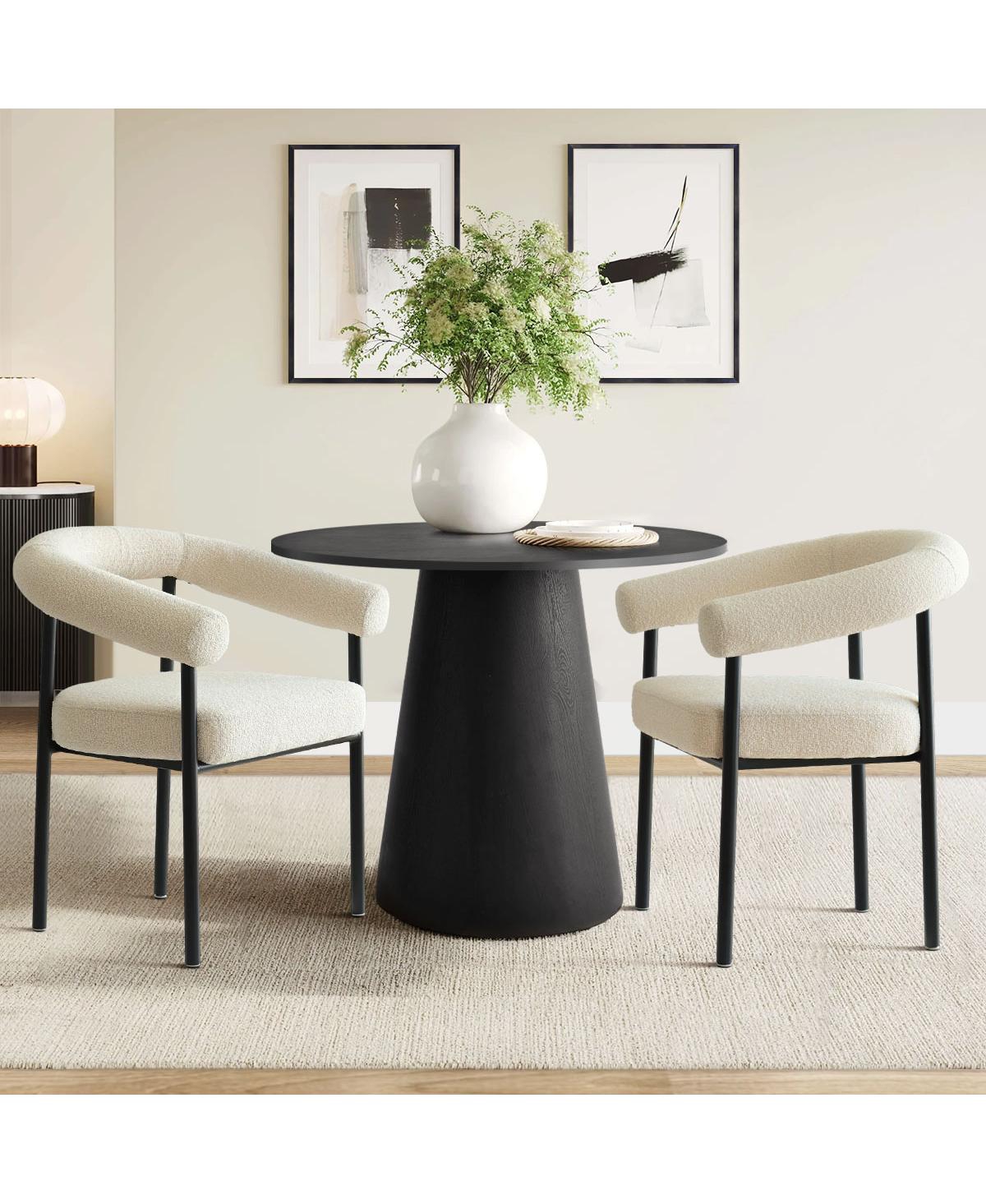 Click here for Maison Boucle 3-Piece Modern Round Dining Table Se... prices