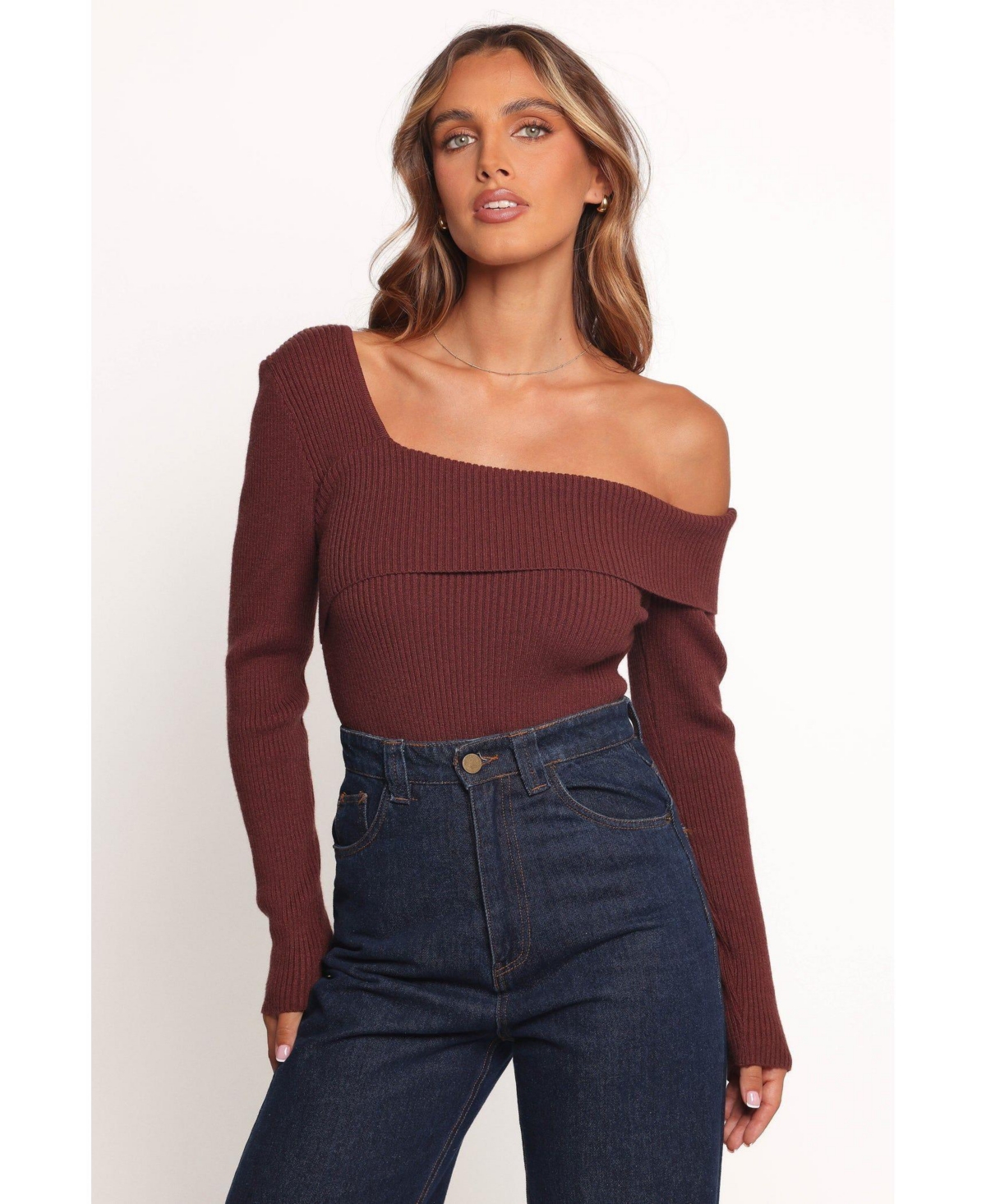Click here for Petal and Pup Womens Aleena Knit Top - Chocolate b... prices