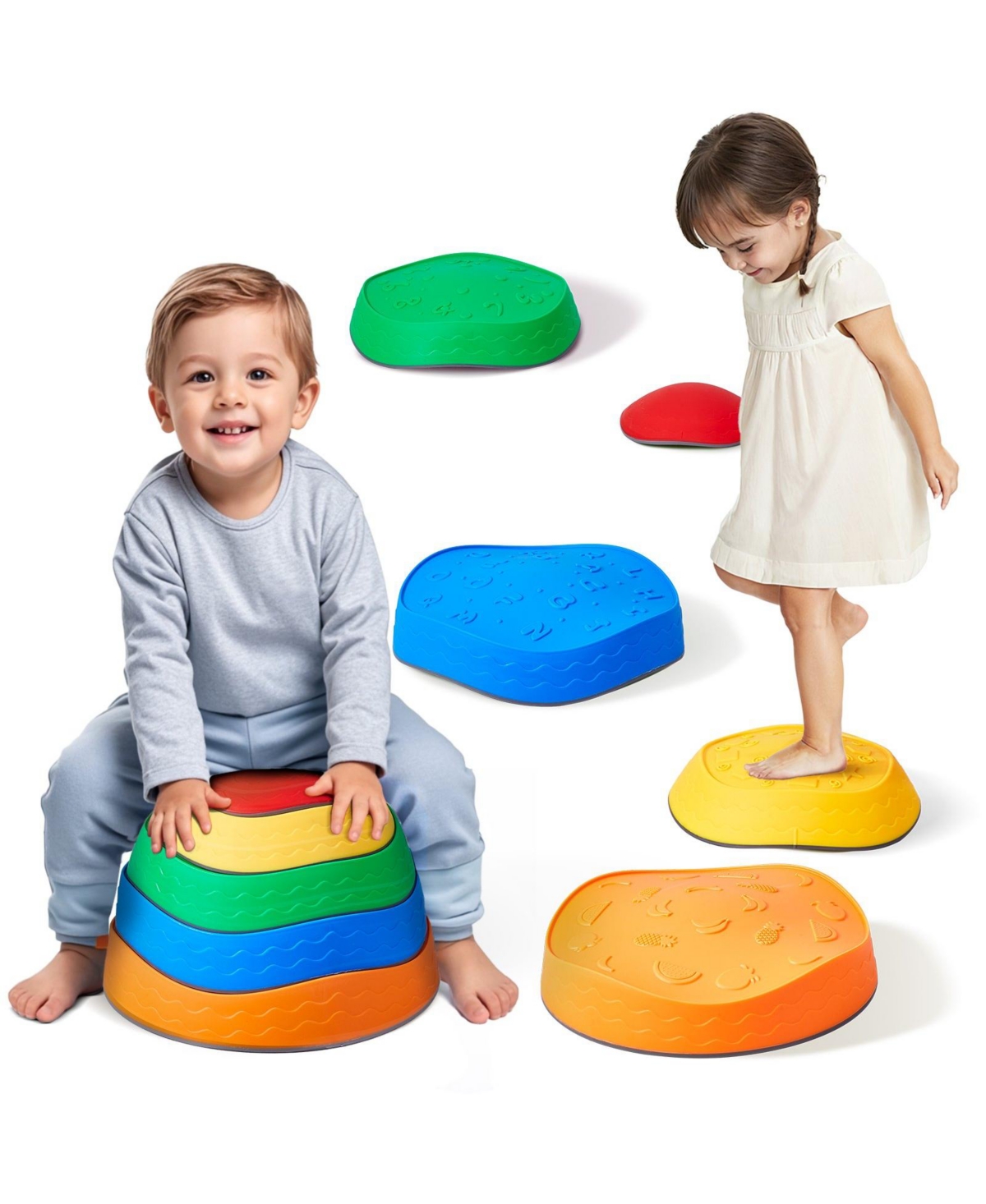 Click here for Mecale Balance Stepping Stones for Kids  5 Pcs Non... prices