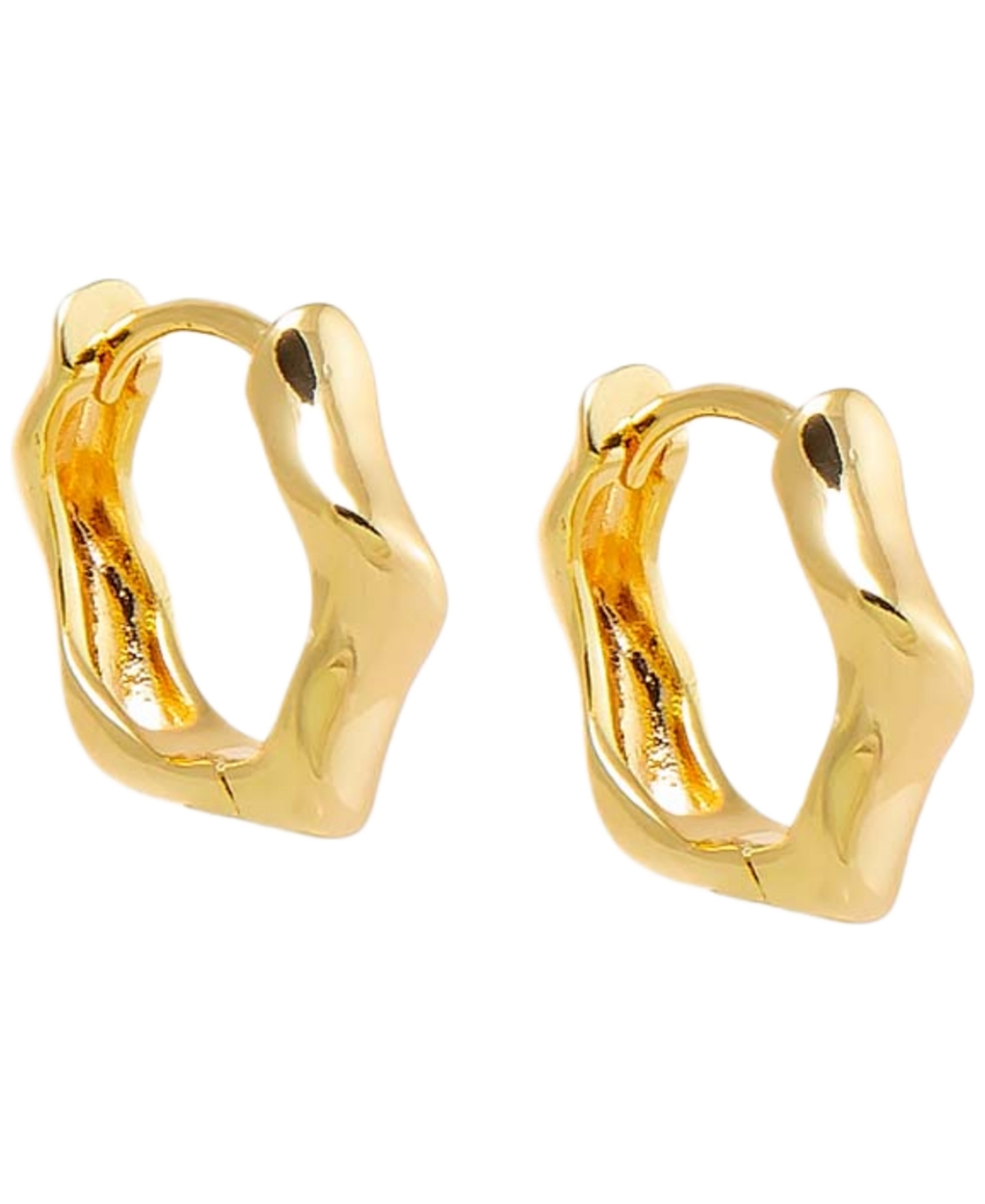 Click here for by Adina Eden Solid Gold Plated Twisted Shape Hugg... prices
