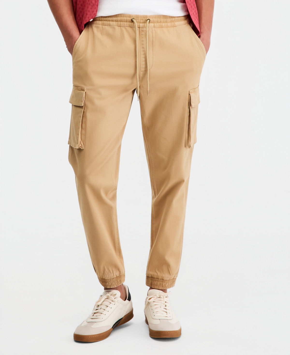 Click here for Sun + Stone Mens Garment-Dyed Cargo Jogger Pants... prices